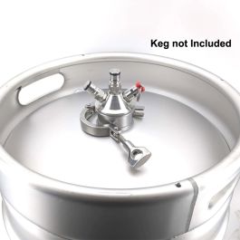 Ball Lock Tapping Head to 2 Inch Tri Clover (Commercial Keg Adaptor)